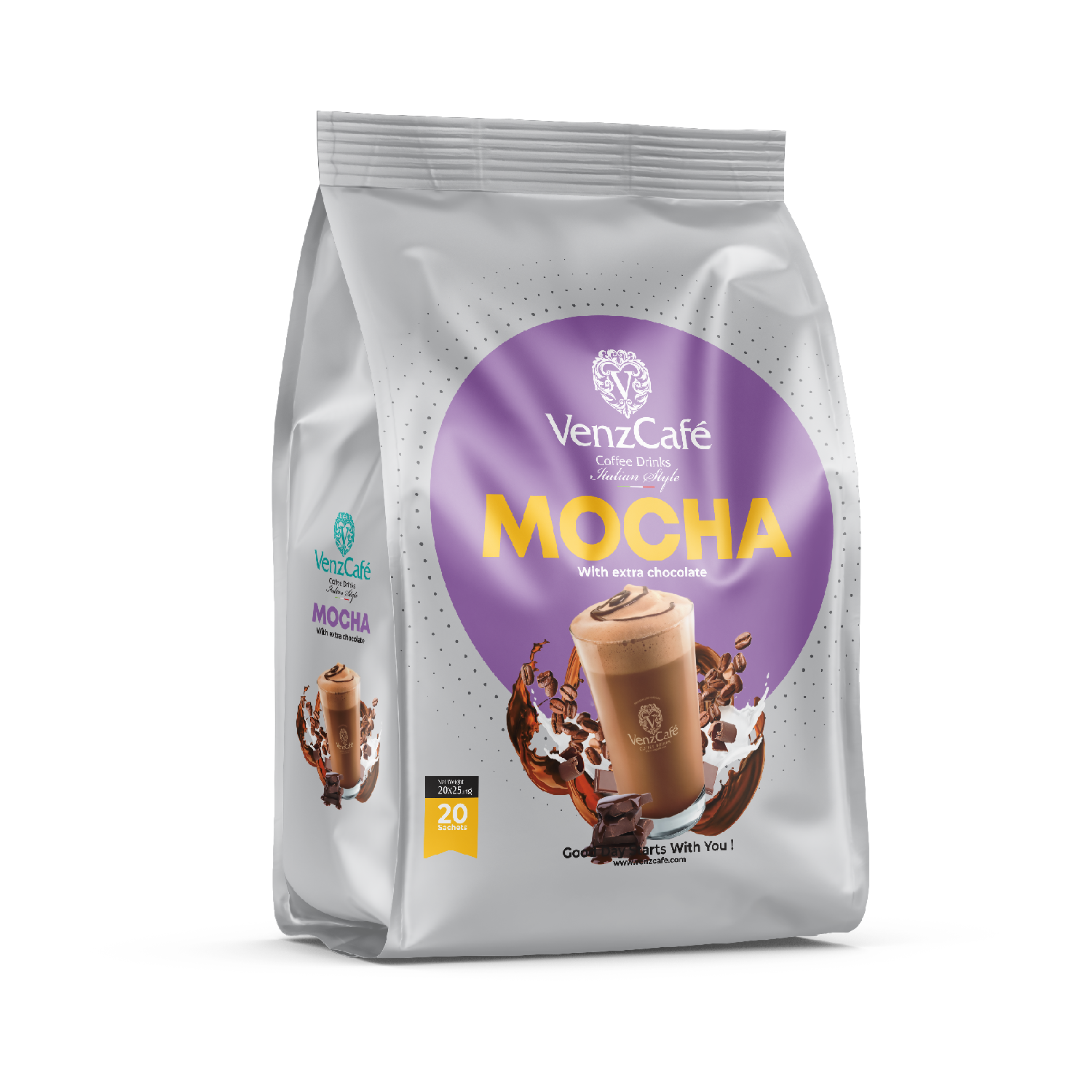 Buy VenzCafe Mocha Sachets, 20x25g Online in Oman | Talabat Oman