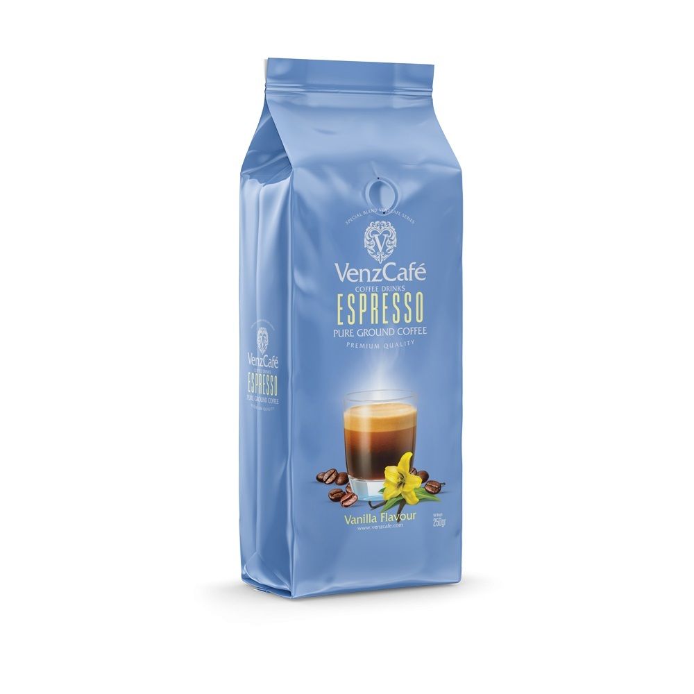 Buy VenzCafe Espresso Vanilla Flavour Pure Ground Coffee, 250g Online ...