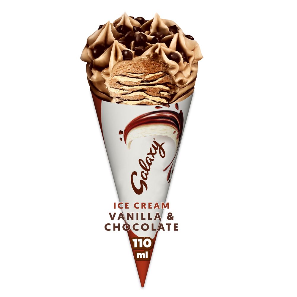 Buy Galaxy Vanilla & Chocolate Cone Ice Cream, 110ml Online in Bahrain ...
