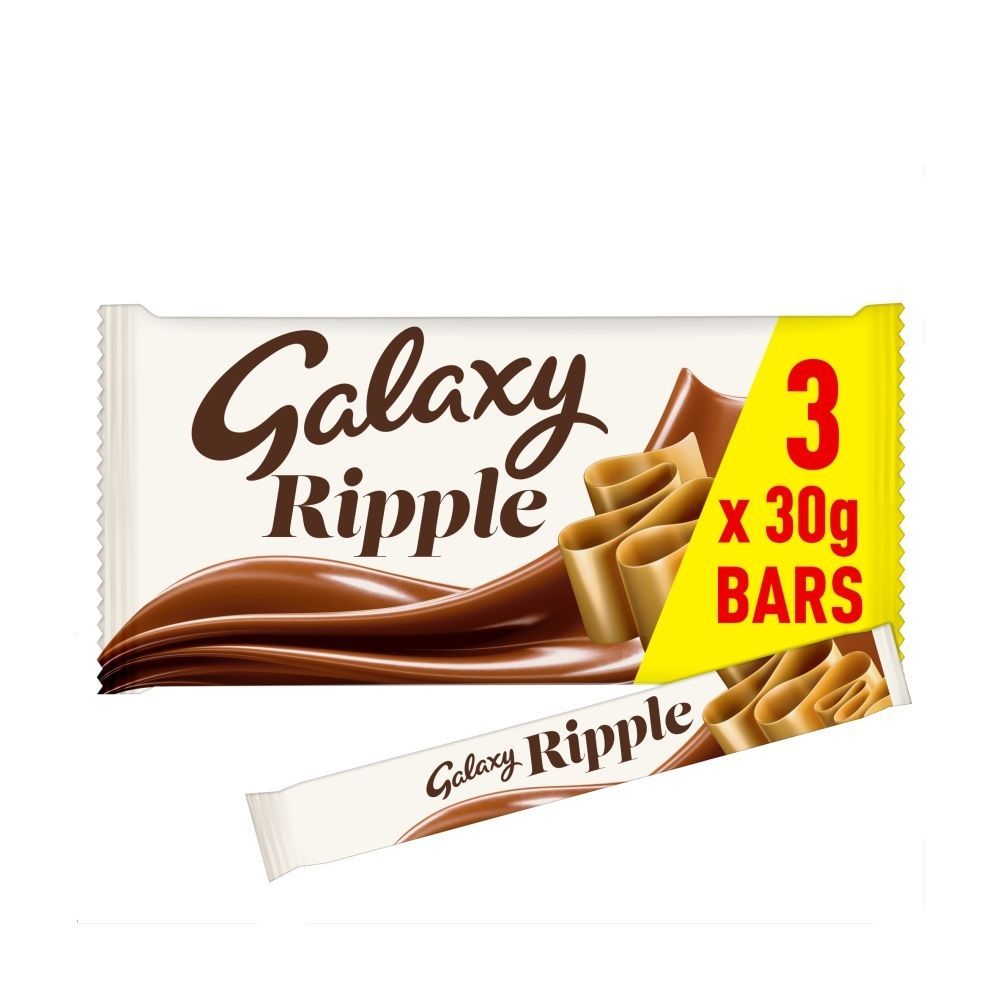 Buy Galaxy Ripple Milk Chocolate 3 Bars, 90g Online in Kuwait | Talabat ...