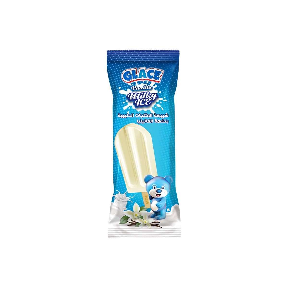 Buy Glace Vanilla Milky Ice Cream Stick, 50ml Online in Oman | Talabat Oman