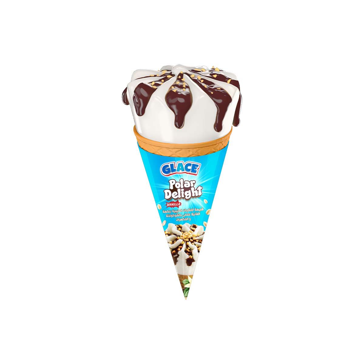 Buy Glace Polar Delight Vanilla Cone Ice Cream, 110ml Online in Oman ...