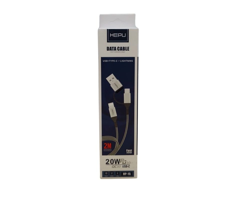 Buy Hepu Usb/Type-C Lightning Cable, 20W, 2m Hp15 Online in Oman ...