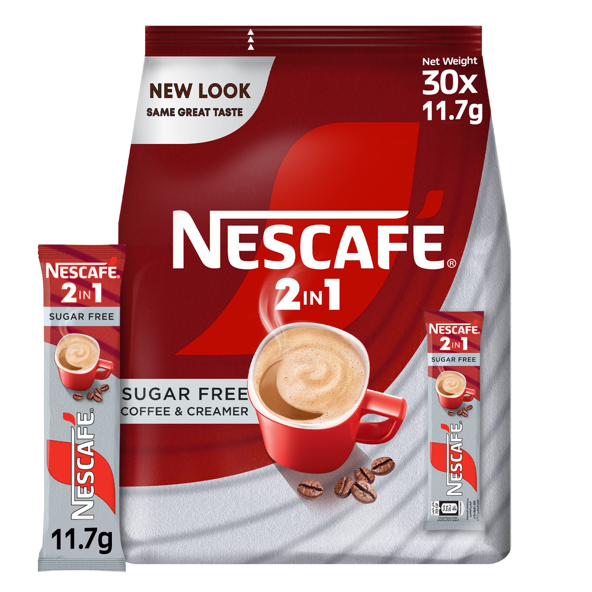 Buy Nescafe Classic 2 in 1 Sugar Free Coffee Mix, 30x11.7g Online in ...