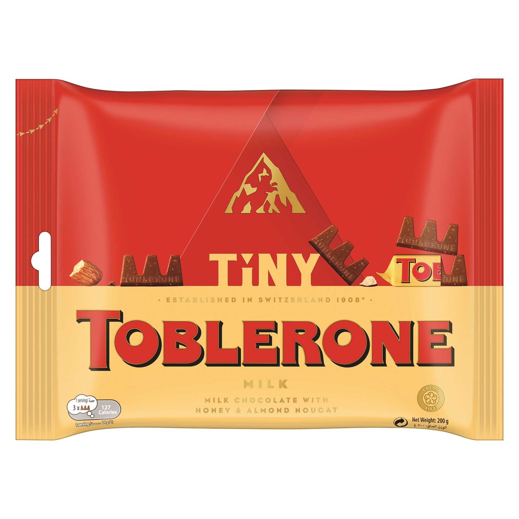 Buy Toblerone Bag Tiny Milk Chocolate 200G Online in Oman | Talabat Oman