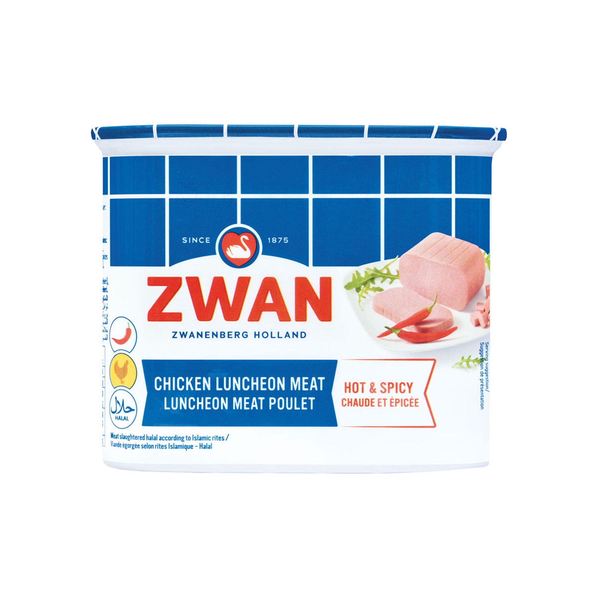 Buy Zwan Hot & Spicy Chicken Luncheon Meat, 340g Online in Kuwait ...