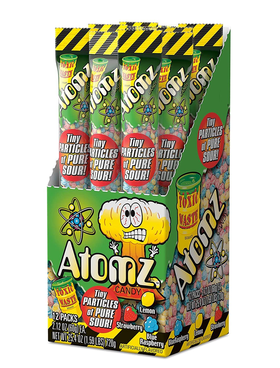Buy Toxic Waste Atomic Bytes Lemon Strawberry Blue Raspberry Flavor ...