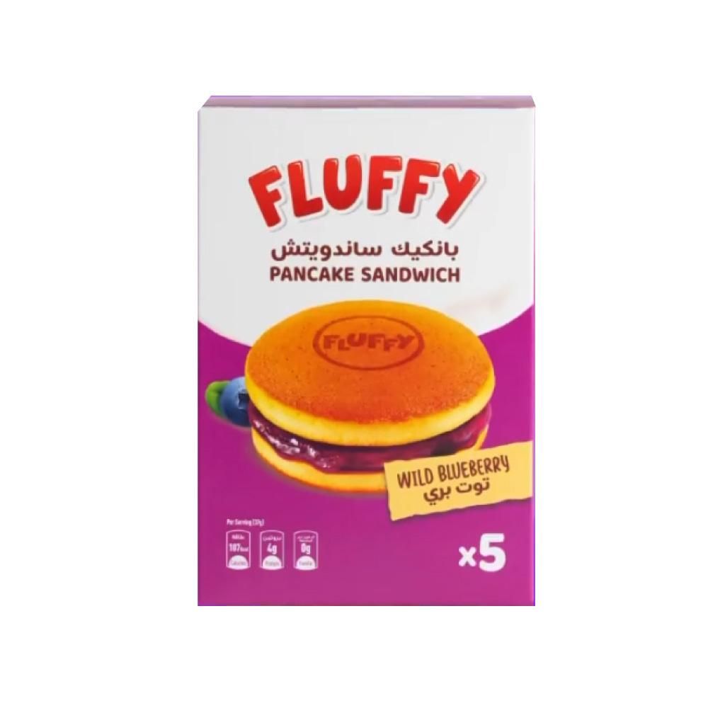 Buy Fluffy Blueberry Filled Pancake Sandwich, 5 Pieces, 185g Online in ...