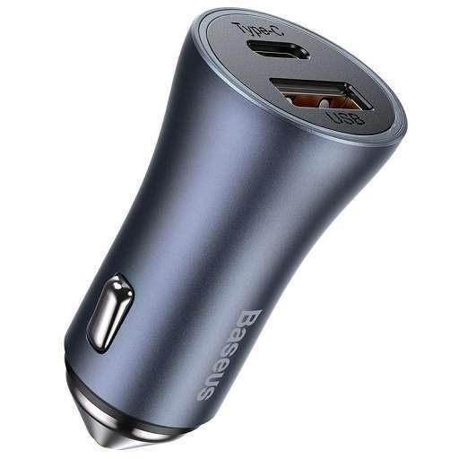 Buy Baseus Golden Contactor Pro Dual Quick Charger Car Charger USB ...