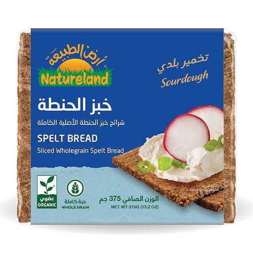 Buy Natureland Organic Spelt Bread, 375g Online in Bahrain | Talabat ...