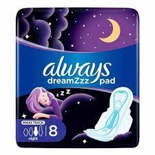 Buy Always Dreamz Maxi Thick Night Wings Sanitary Pads, 8 Pieces Online ...