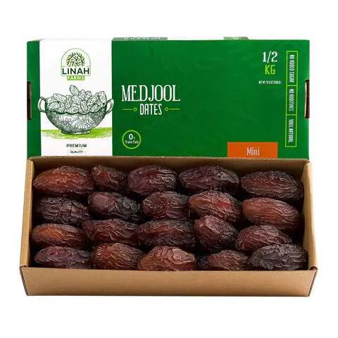 Buy Linah Farm Medjool Dates Premium Mini 0.5Kg Online in Egypt ...