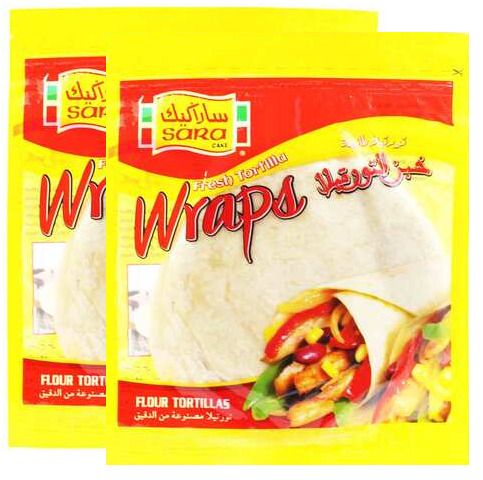 Buy Sara Cake Tortilla Wraps, 8 inch, 2x350g Online in Kuwait | Talabat ...