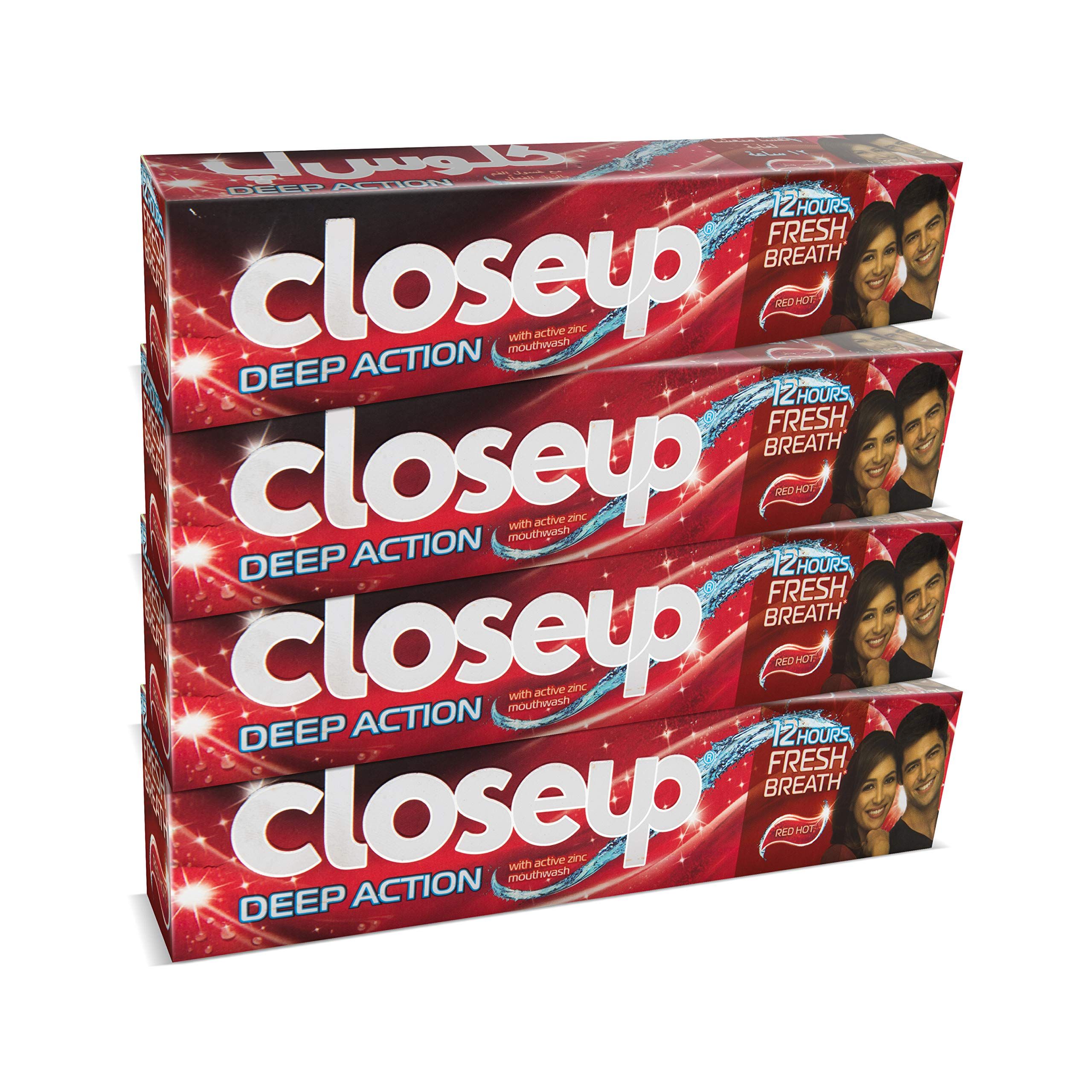 Buy Close Up Toothpaste Ever Fresh Red Hot, 4x120ml Online in Kuwait ...