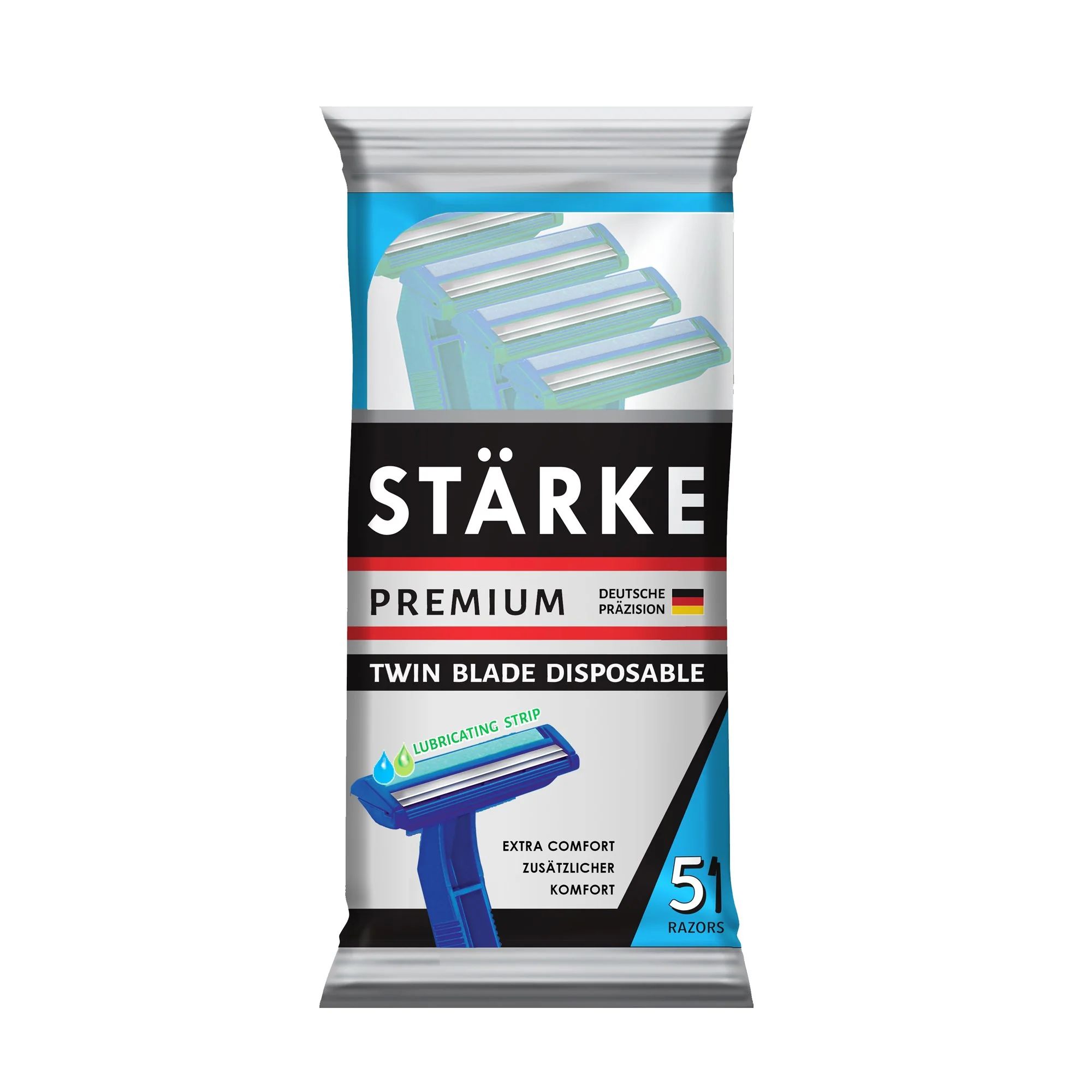 Buy Starke Twin Blade Disposable Razors, 5x2 Pieces Online in Bahrain ...