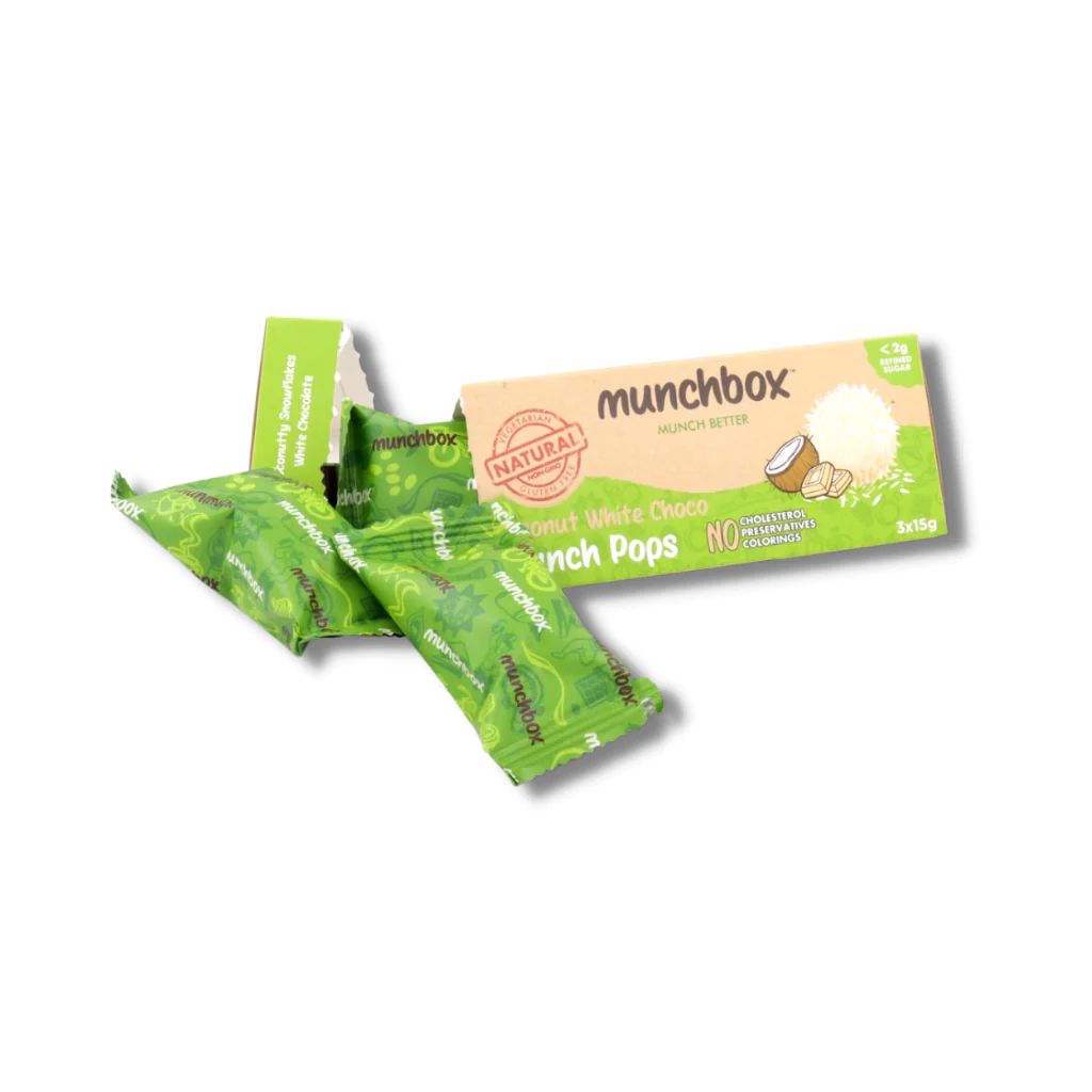 Buy Munchbox Coconut White Choco Munch Pops, 3x15g Online in Oman ...