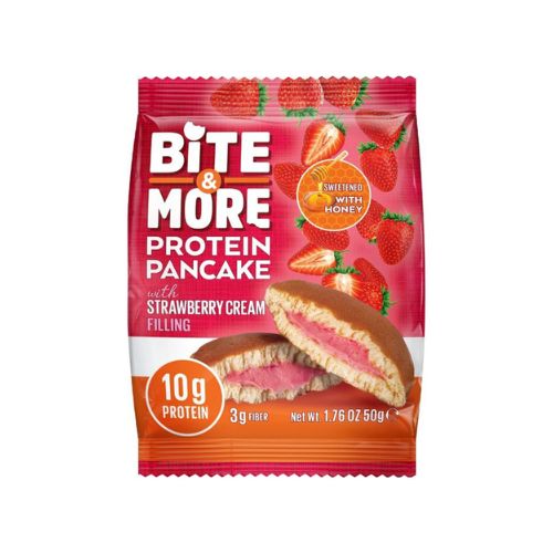 Buy Bite & More Protein Pancake Strawberry Cream, 50g Online in Kuwait ...