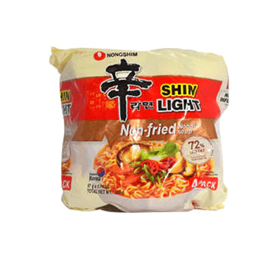 Buy Nongshim Shin Light Non-Fried Noodle Soup, 4x97g Online in Kuwait ...