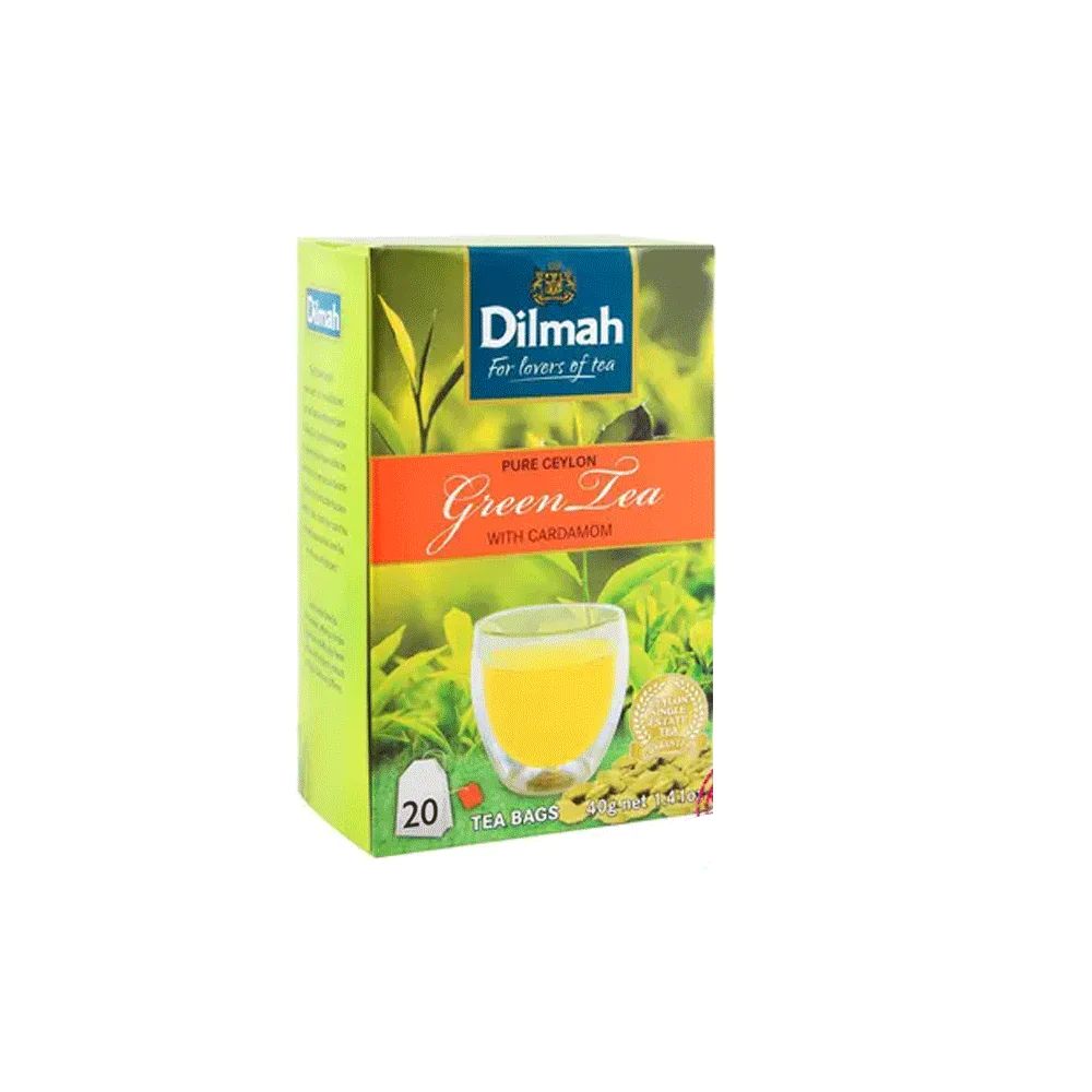 Buy Dilmah Ceylon Green Tea With Cardamom Bags 20 x 2g Online in Kuwait ...