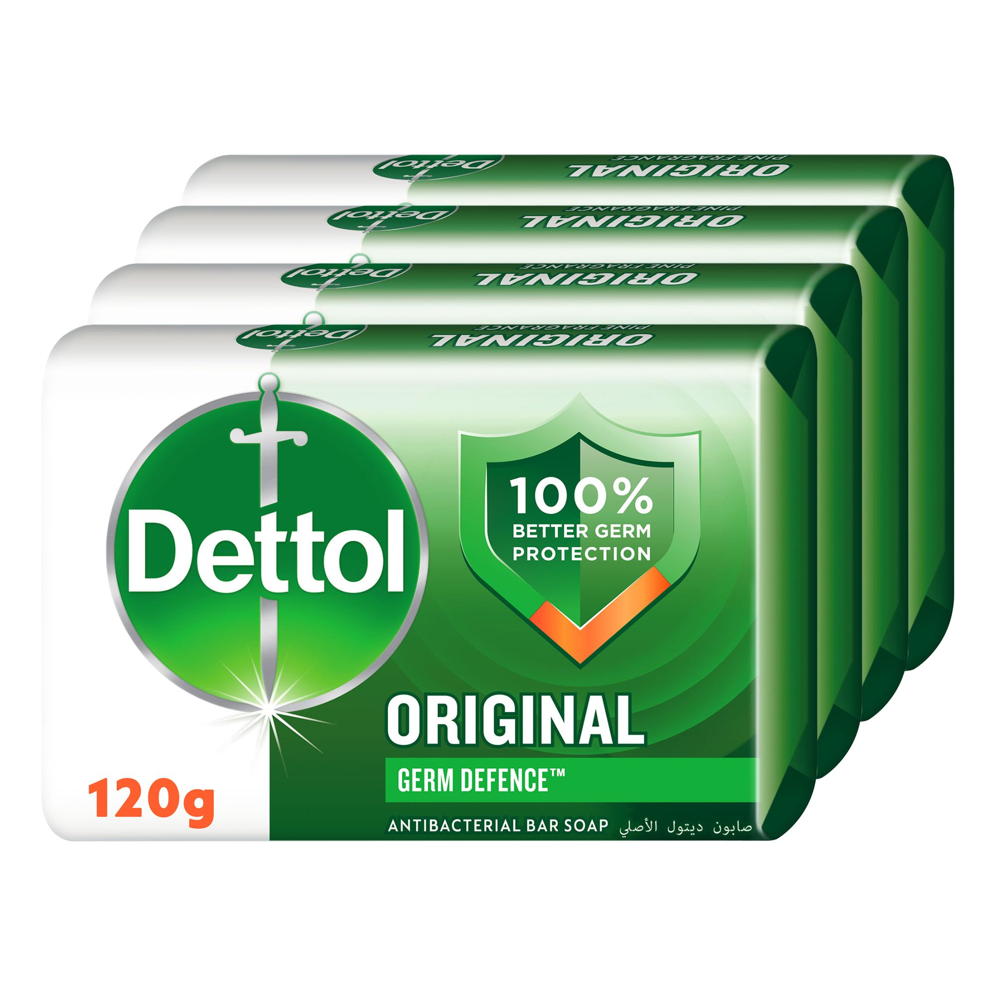 Buy Dettol Original Bar Soap 120 g x 4 Pcs Online in Oman | Talabat Oman