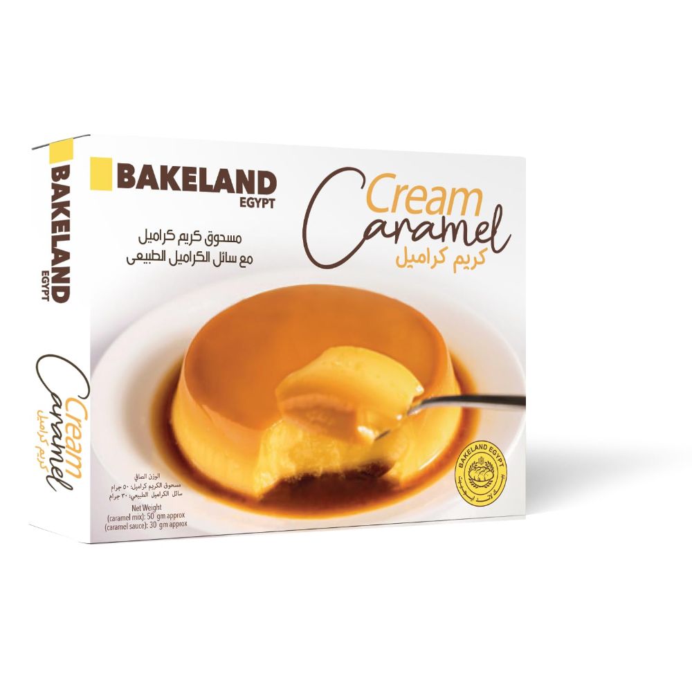 Buy Bake Land Cream Caramel Powder Mix, 160g Online in Egypt | Talabat ...