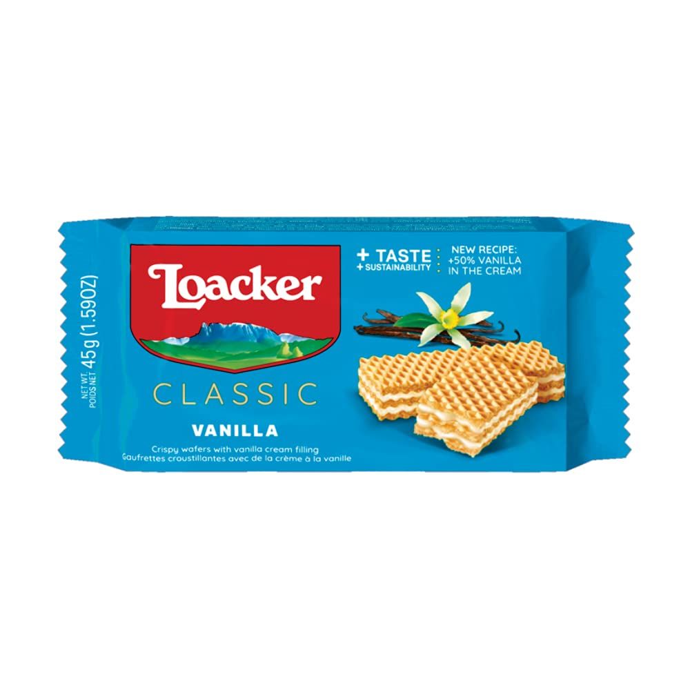 Buy Loacker Wafer Vanilla, 45g Online in Egypt | Talabat Egypt