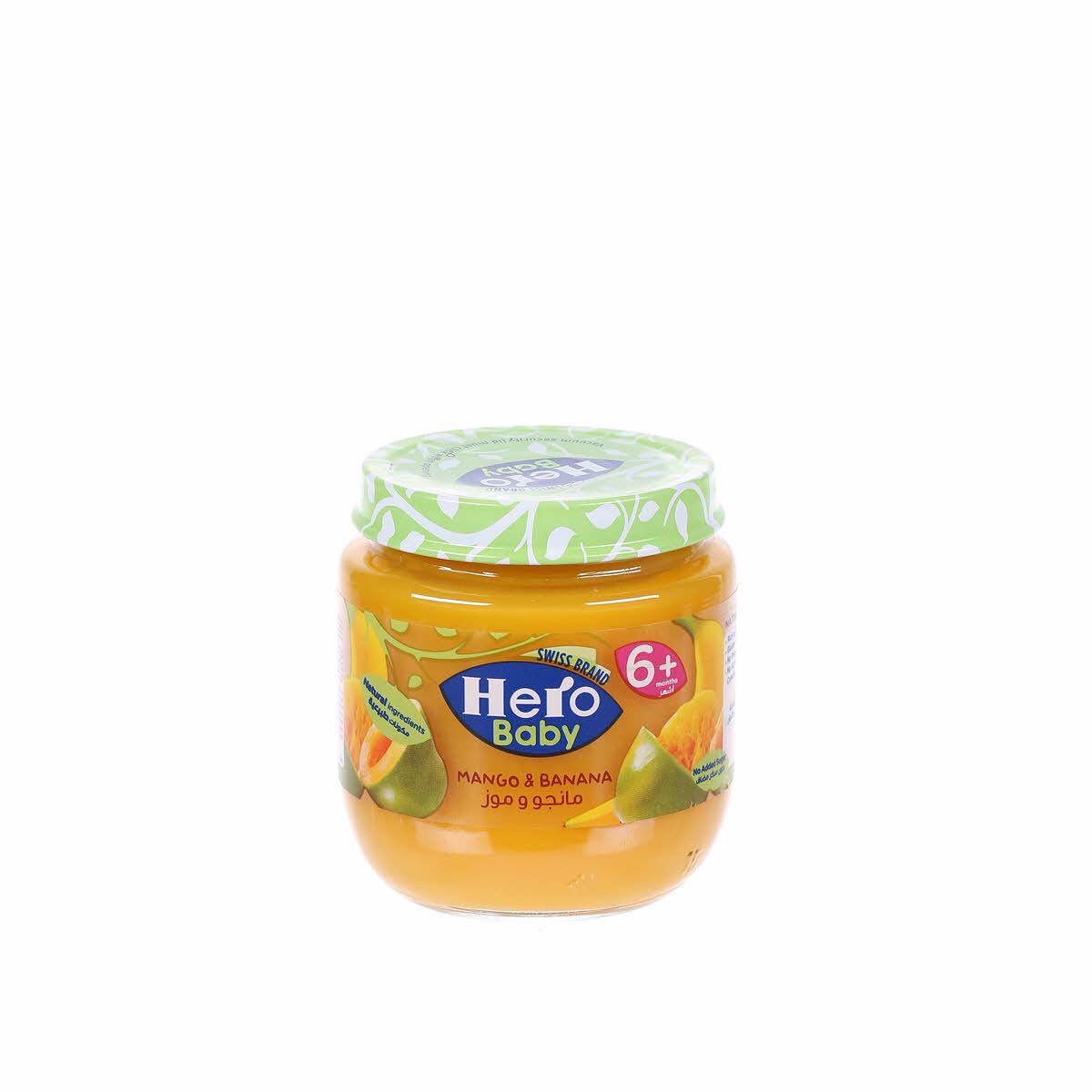 Buy Hero Baby Mango Banana Puree, 125g Online in UAE | Talabat UAE