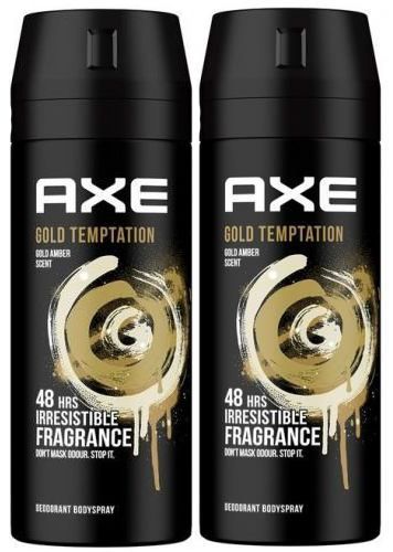 Buy Axe Body Spray Gold Temp 150Ml 2Pcs Promo Online in Egypt | Talabat ...