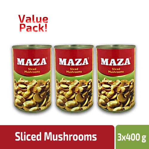 Buy Maza Sliced Mushroom Special Offer 400 G X 3 Pcs Online in Bahrain | Talabat Bahrain