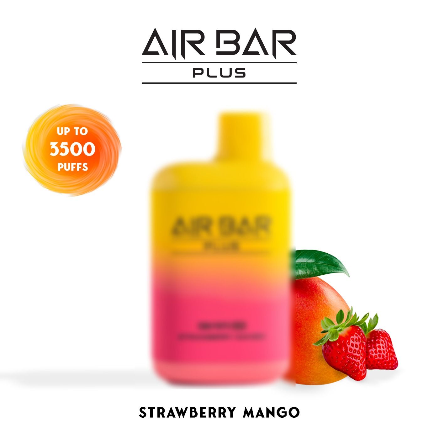 Buy AirBar Plus Strawberry Mango 3500 Puffs 45 Mg Online in Kuwait ...