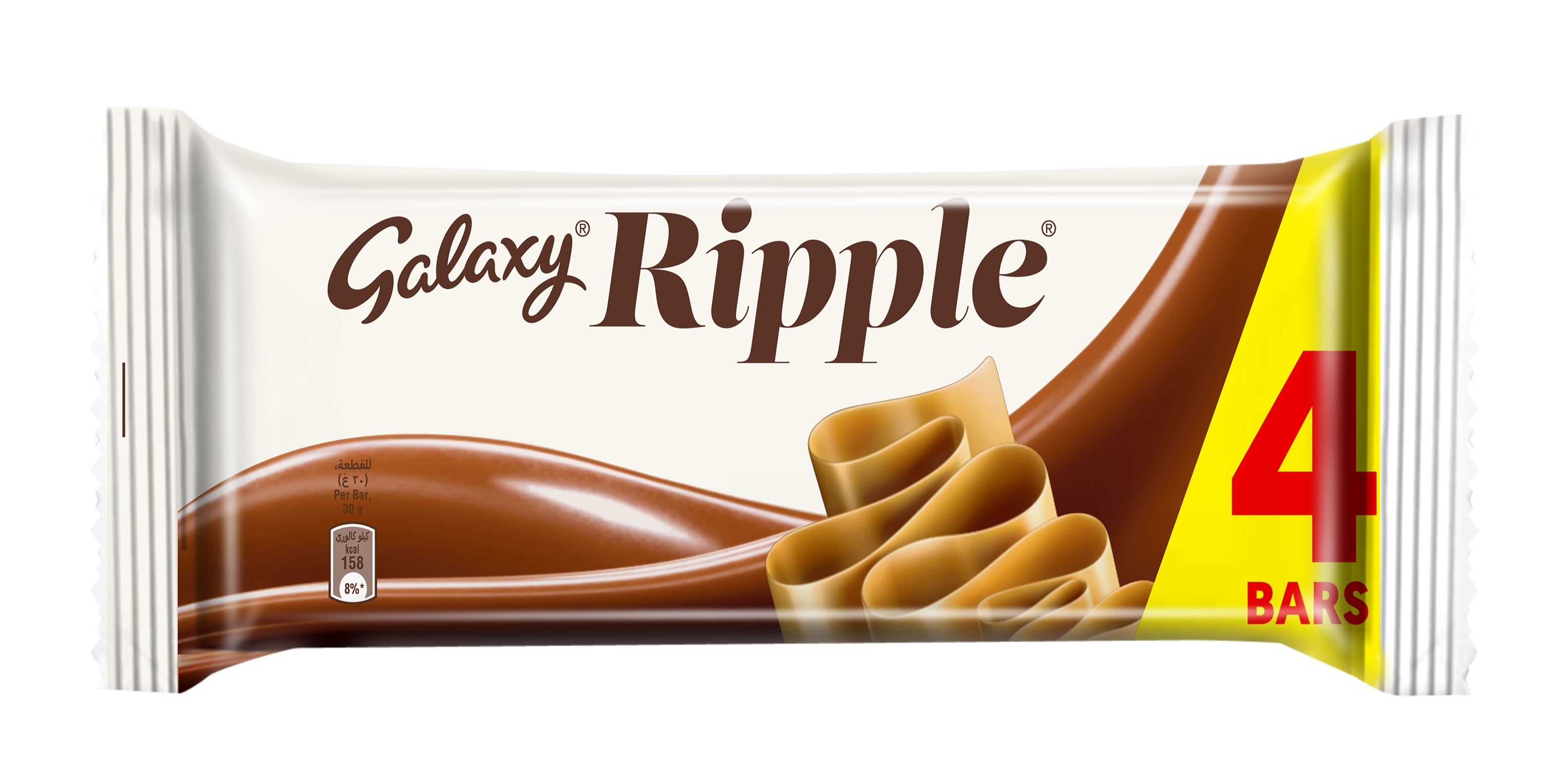 Buy Galaxy Ripple Chocolate Bar Multipack, 4x30g Online in Kuwait ...