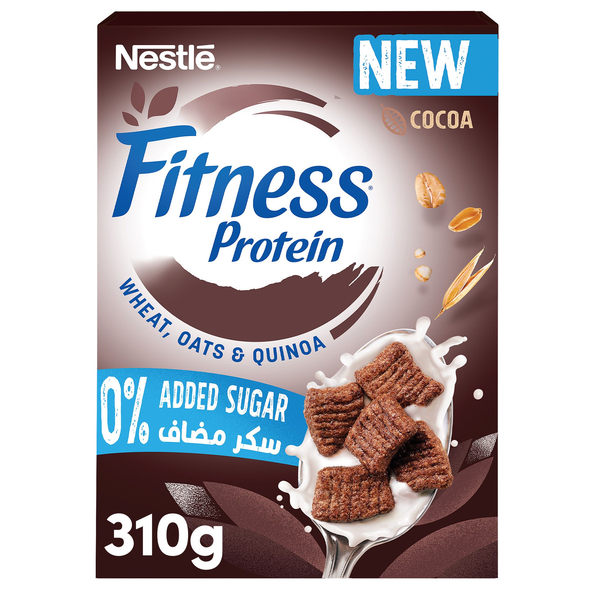 Buy Fitness 0% Added Sugar Cocoa Flavor Protein Cereals, 310g Online in ...