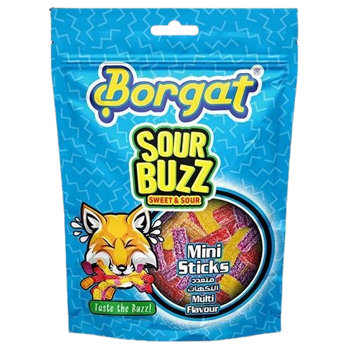 Buy Borgat Sour Buzz Multi Flavour Mini Sticks Candy, 75g Online in ...