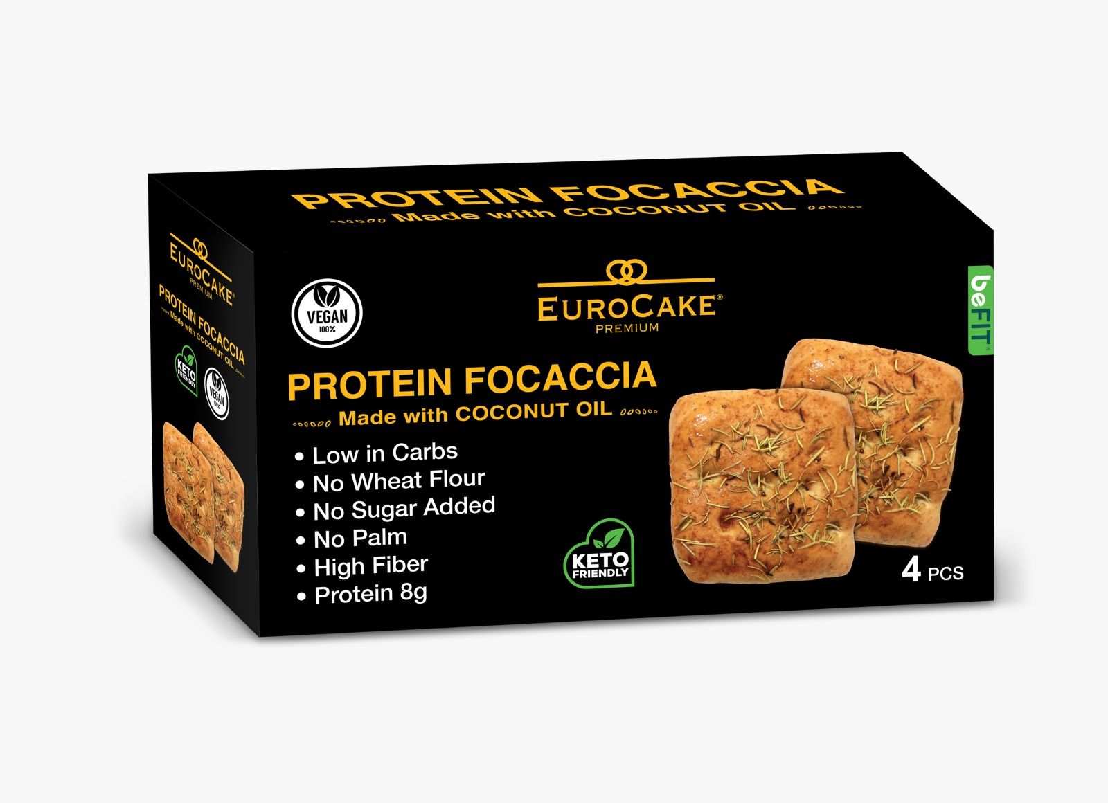 Buy Eurocake Protein Focaccia Vegan, 180g Online in Kuwait | Talabat Kuwait