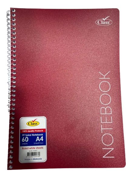 Buy Class University Book Spiral Notebook A4 Size 60 Sheets Online in ...