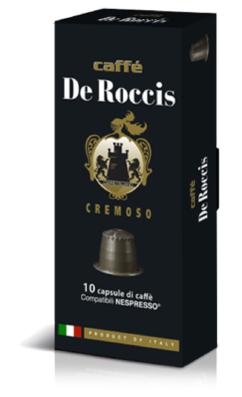 Buy De Roccis Cremoso Coffee 10 Capsules Nespresso Compatible Online in ...