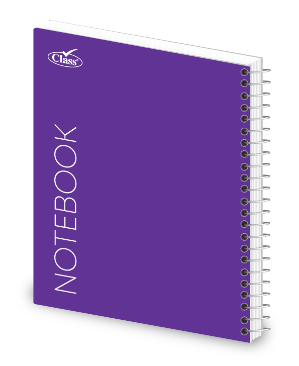 Buy Class PP Colored Spiral Notebook, 80 Sheets, A4 Navy Blue Online in ...