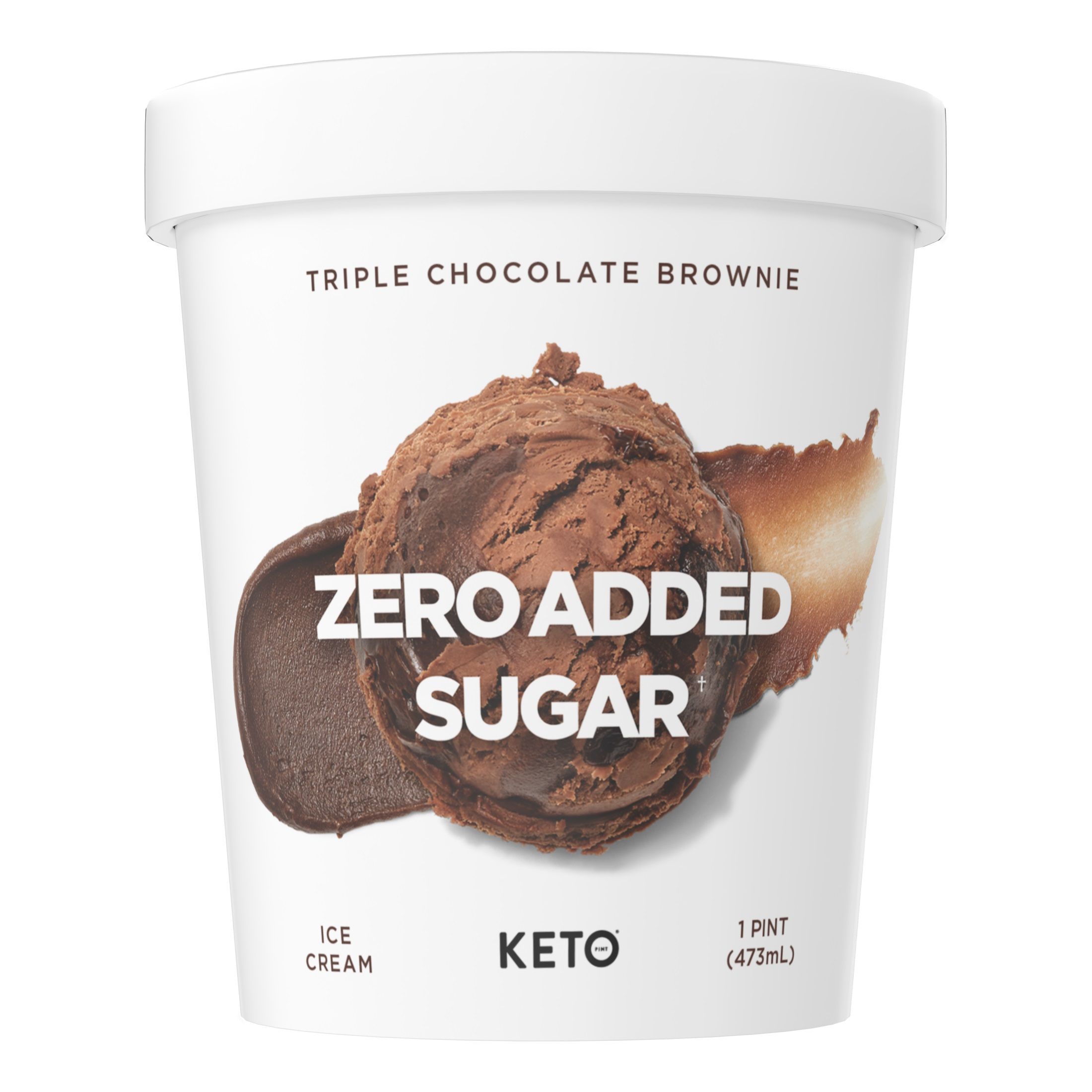 Buy Keto Pint Ice Cream Triple Chocolate Brownie Tub 473 ml Online in ...