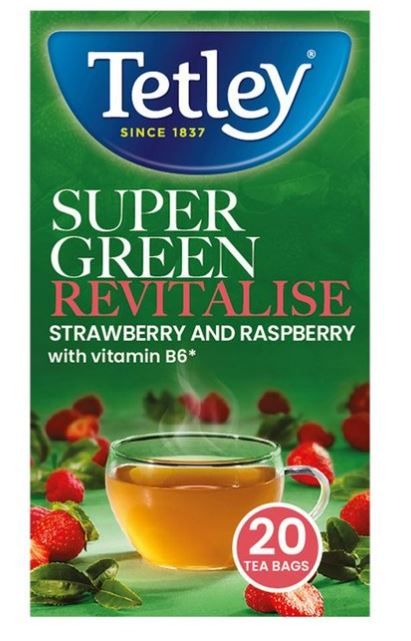 Buy Tetley Super Green Tea Boost With Vitamin B6 Berry Burst ...