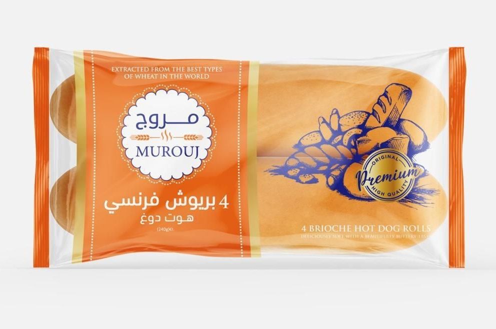 Buy Murouj 4 Brioche Hot Dog Deliciously Soft with a Beautifuly Buttery ...