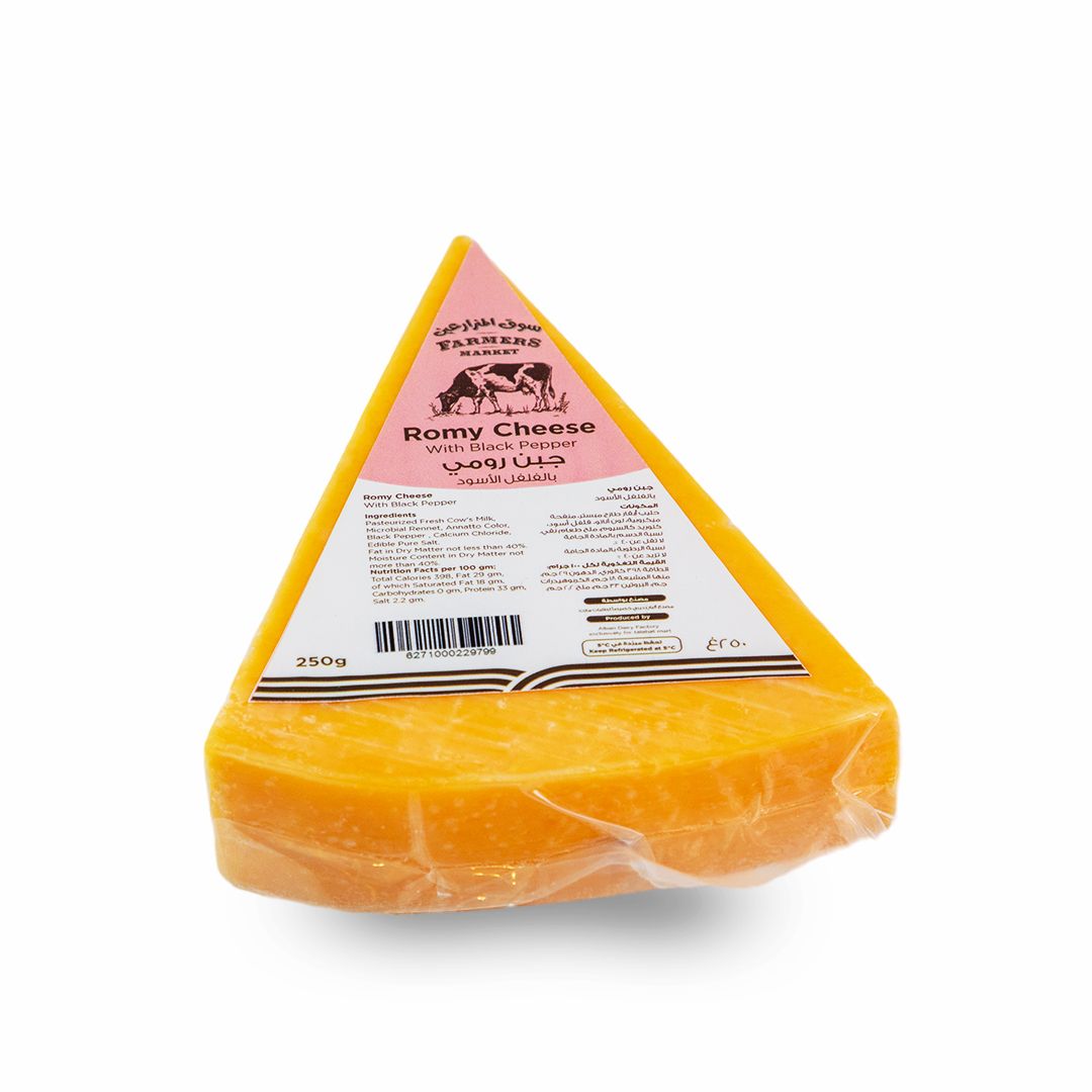 Buy Farmers Market Romy Cheese with Black Pepper, 250g Online in Kuwait ...