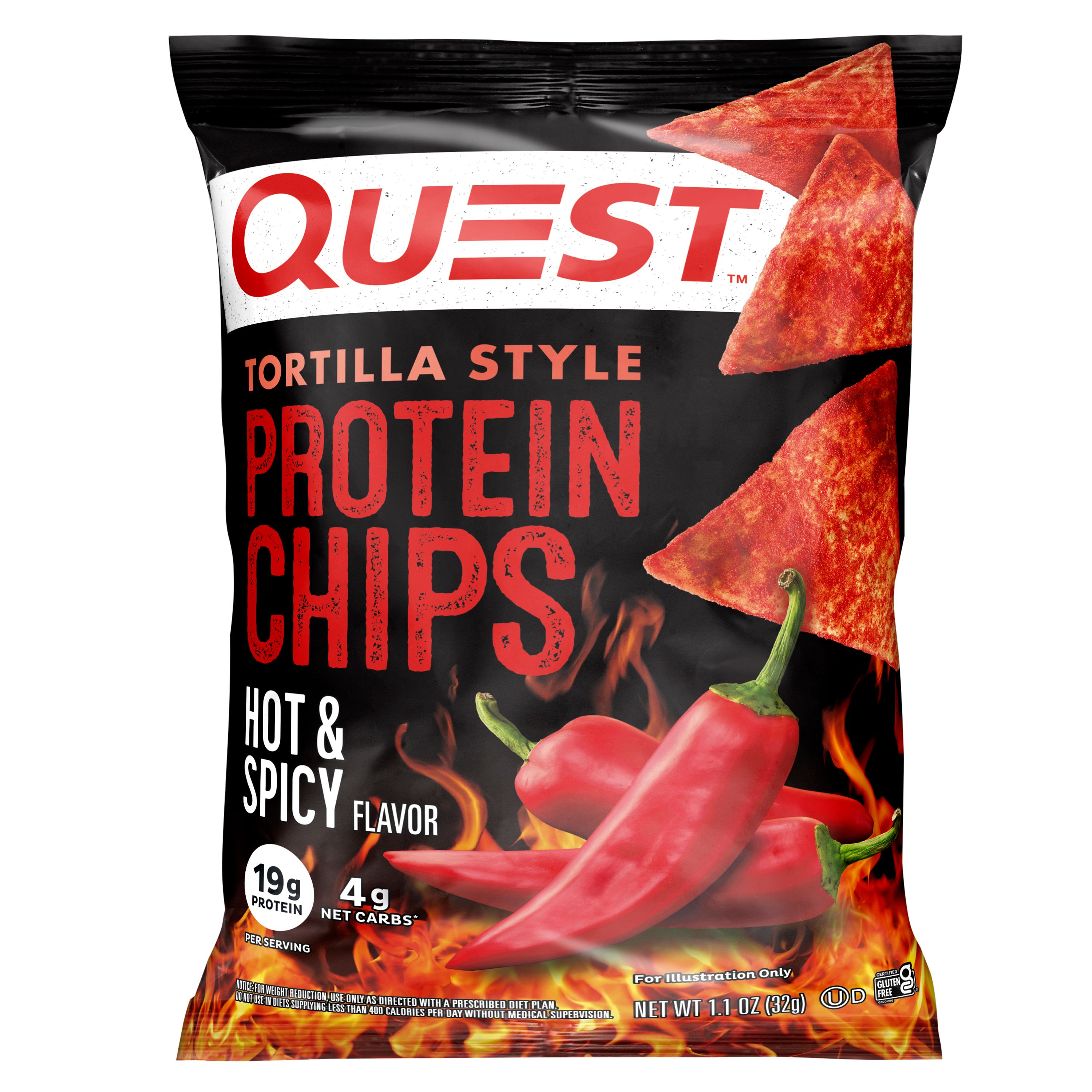 Buy Quest Tortilla Protein Chips Hot & Spicy Online in Kuwait | Talabat ...