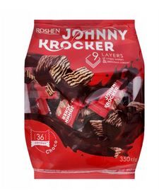 Buy Roshen Johny Krocker Wafers with Chocolate Filling, 350g Online in ...