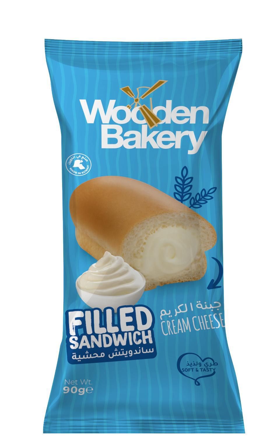 Buy Wooden Bakery Cream Cheese Filled Sandwich, 90g Online in Kuwait ...