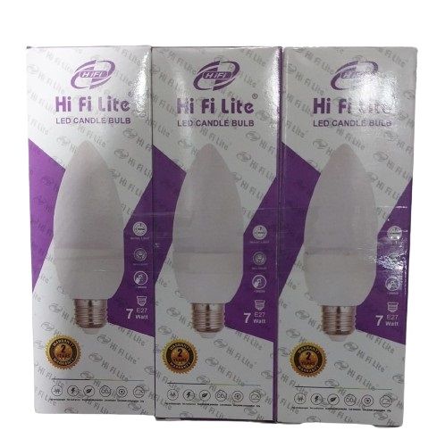 Buy Led Candle Bulb 7 Watt White E27 Screw - 3 Pieces Online in Kuwait ...
