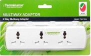 Buy Terminator 6 Way Universal T Socket Multi Adaptor Online in Kuwait ...