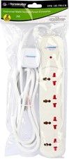 Buy Terminator 4 Way Universal Power Extension Socket with Indicator 1 ...