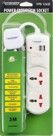 Buy Terminator 2 Way Universal Power Extension Socket, 2 USB Online in ...