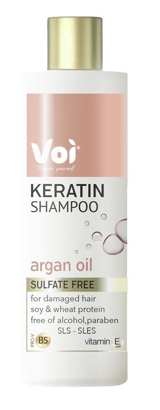 Buy Voi Keratin Argan Oil Shampoo 400ml Online in Kuwait | Talabat Kuwait