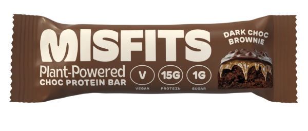 Buy Misfits Vegan Protein Bar Chocolate Brownie, 45g Online in Kuwait ...